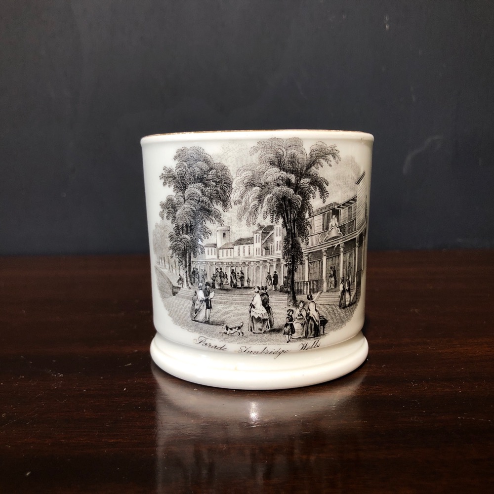 John Luck retailed ‘Parade – Tunbridge Wells’ porcelain mug, circa 1840 ...