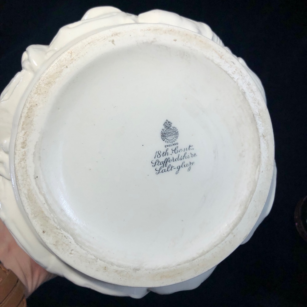 Large Minton jug, marked ‘Eighteenth Century Saltglaze’ , c. 1920 ...