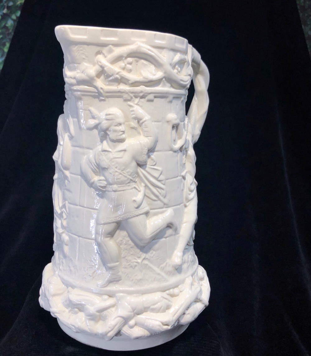 Large Minton jug, marked ‘Eighteenth Century Saltglaze’ , c. 1920 ...