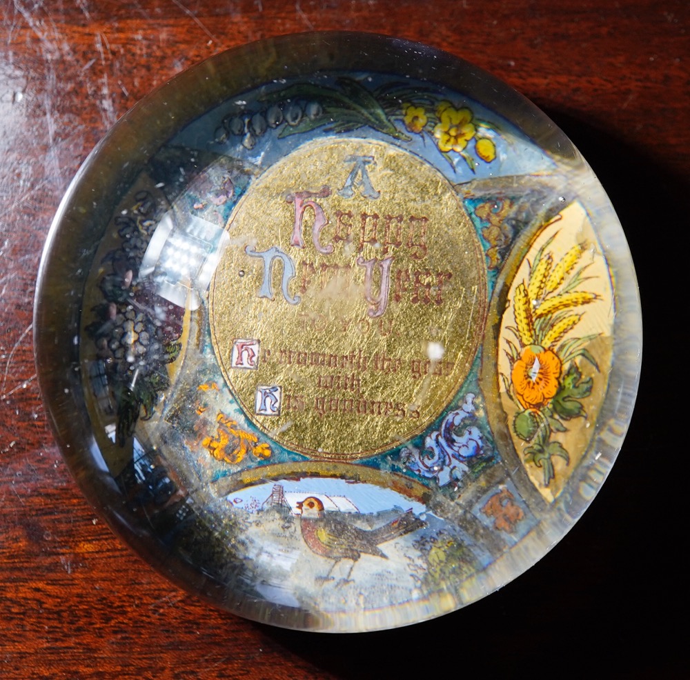Victorian Glass Paperweight – HAPPY NEW YEAR – c. 1880 – Moorabool ...