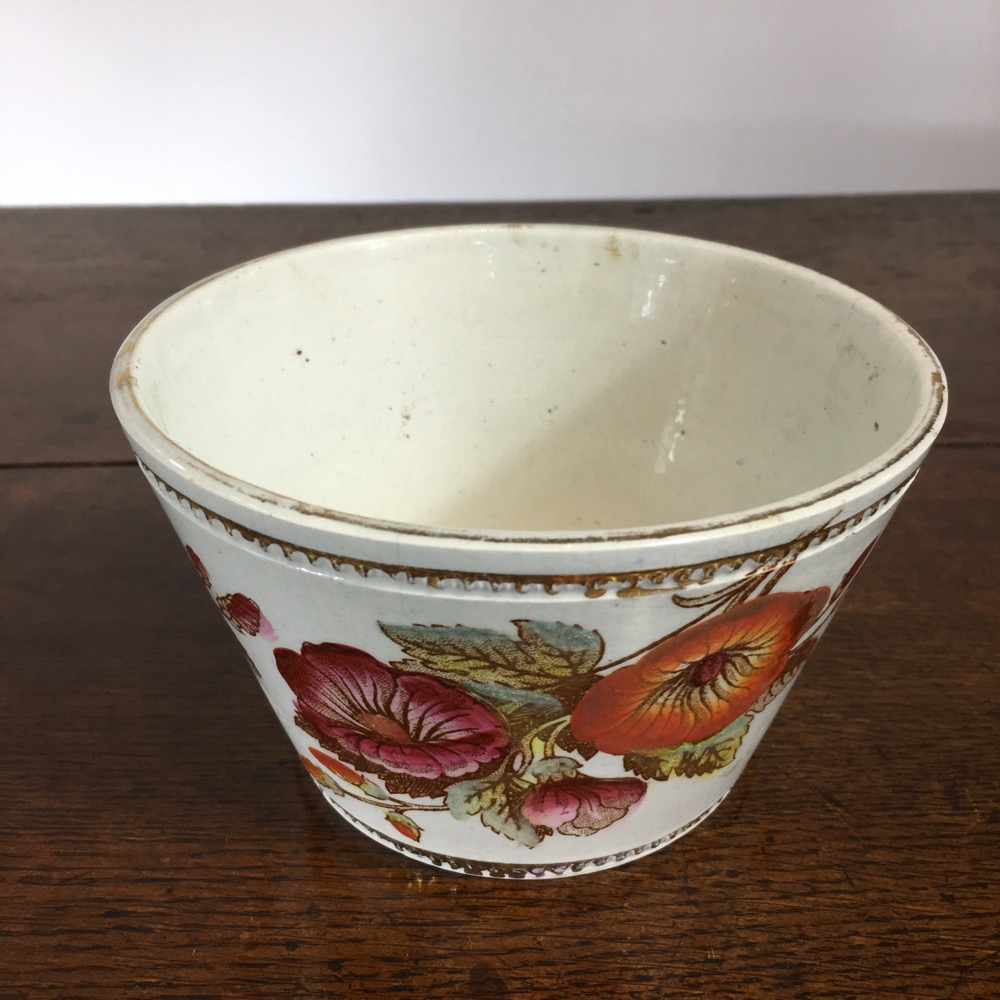 Scottish Porridge bowl, ‘Lilly & Rose’ pattern, Victoria Pottery c ...