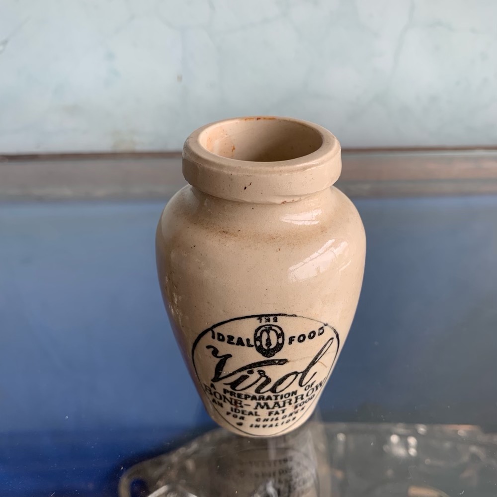 English pottery “Virol” Bone-Marrow pot, c.1910 – Moorabool Antique ...