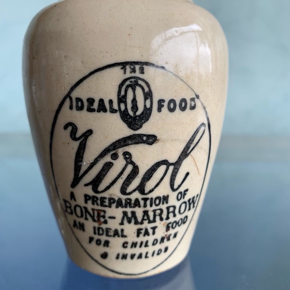 English pottery “Virol” Bone-Marrow pot, c.1910 – Moorabool Antique ...