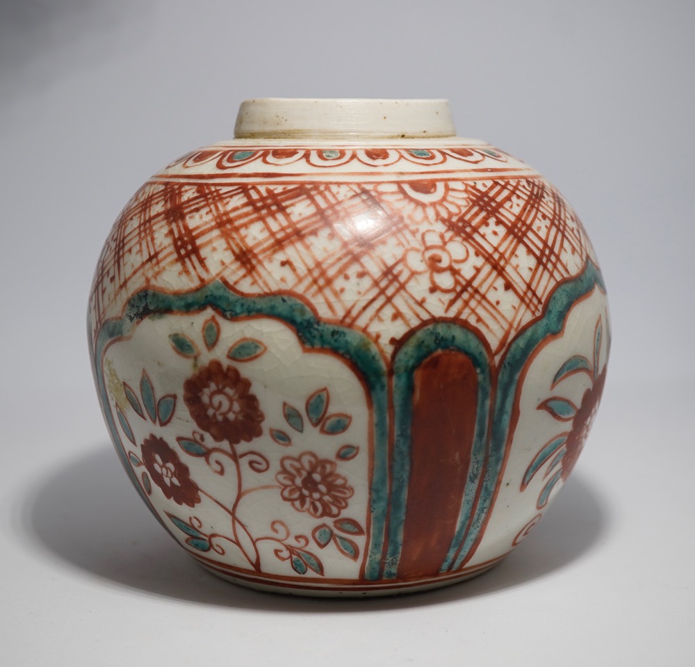 Chinese porcelain Zangzhou ‘Swatow’ ware jar, 17th-18th century ...