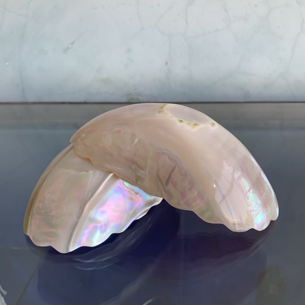 Set of three oval Pearlshell bowls | Moorabool Antiques Galleries