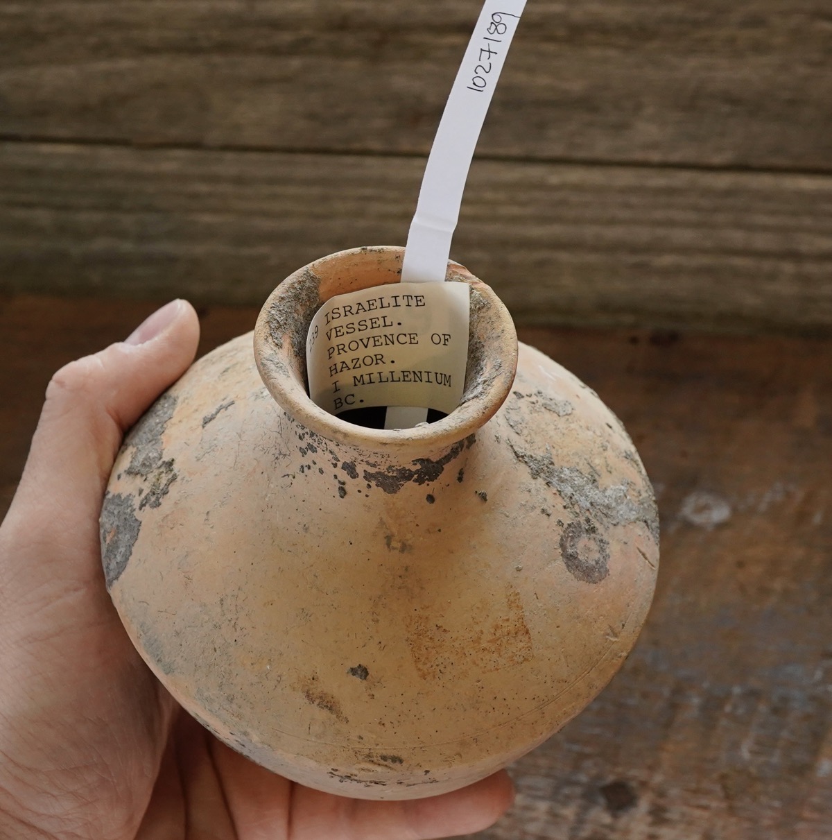 Ancient Israelite pottery amphora, Tel Hazor, 9th century BC ...
