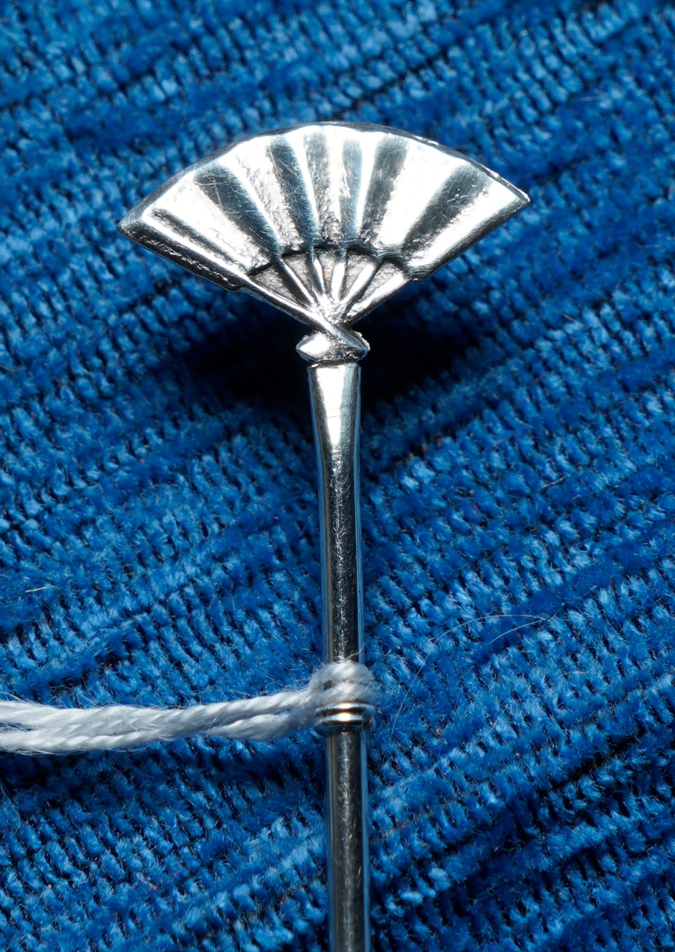 Japanese silver spoon, fan terminal, c. 1900 – Moorabool Antique Galleries