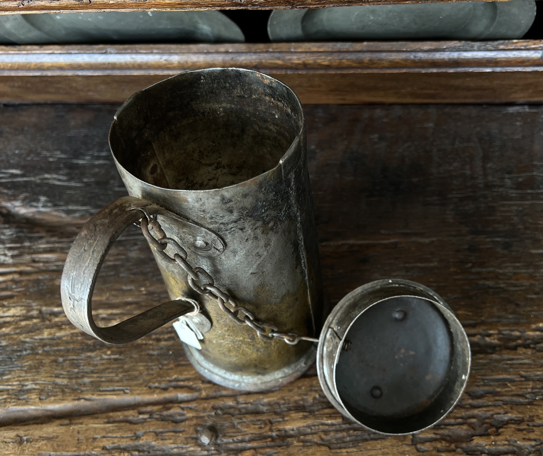 Iron tankard with lid, hand-forged, 19th century – Moorabool Antique ...