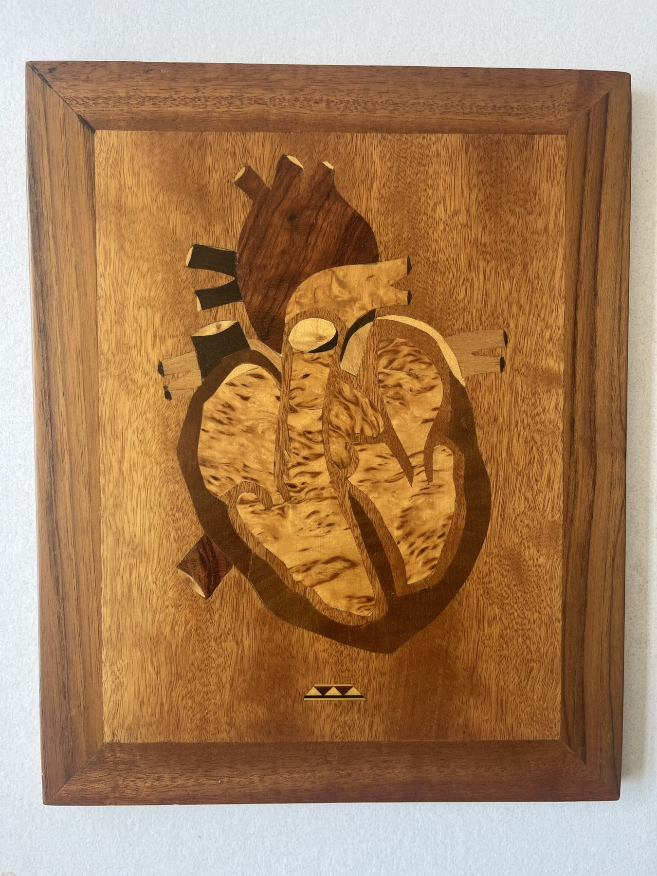 Unusual Medical wooden ‘Human Heart’ inlay, 20th century – Moorabool ...