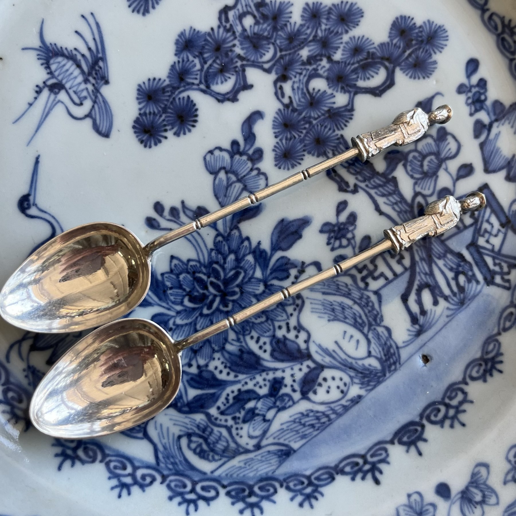 Pair of Chinese silver teaspoons, Mandarin handle, c.1900 – Moorabool ...
