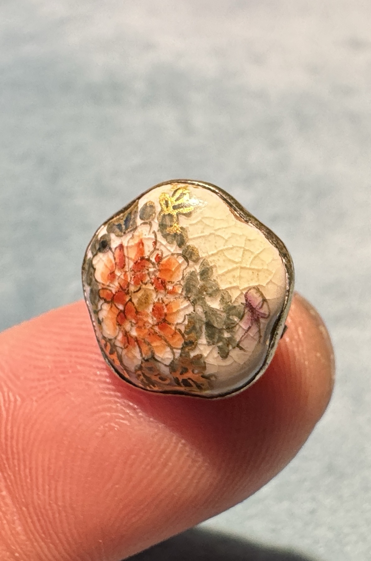 Small Japanese Satsuma button stud, late 19th century – Moorabool ...