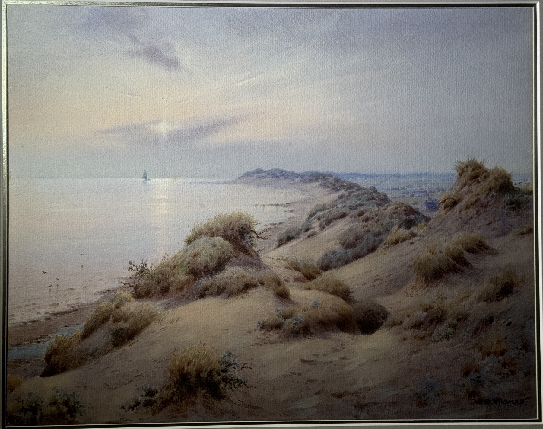William B. Thomas, ‘Sunrise, Lincolnshire Coast’, watercolour c. 1900 ...